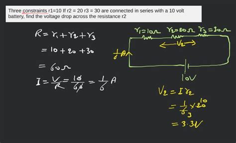 three constraints r1 10 if r2 20 r3 30 are connected in series with