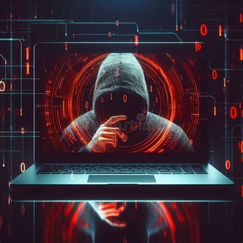 Concept Of Cyber Security Threat And Attack Hacker Hand In Computer