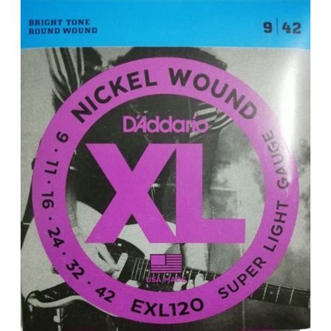 สายกตารไฟฟา D addario EXL120 เบอร 09 42 เสยงใส Shopee Thailand
