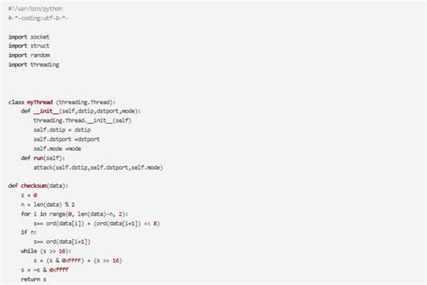 浅谈拒绝服务攻击的原理与防御（7）：用python和c实现syn Flood攻击 腾讯云开发者社区 腾讯云