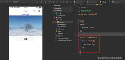 微信小程序开发初体验（第二篇【helloworld项目】） 小程序hello word csdn博客