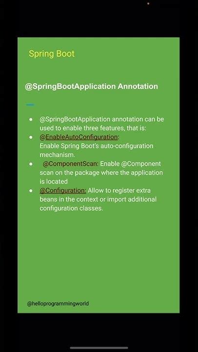 Spring Boot Spring Boot Application Annotation 08 Springboot Youtube