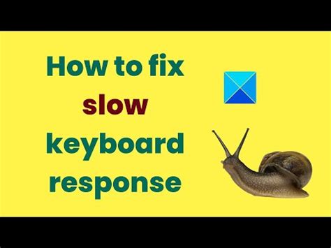 How To Fix Slow Keyboard Response In Windows YouTube