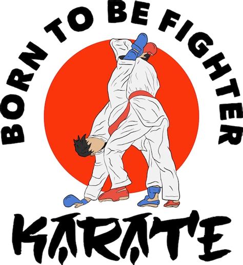 Premium Vector Karate Illustration Vector Design Foreign Language