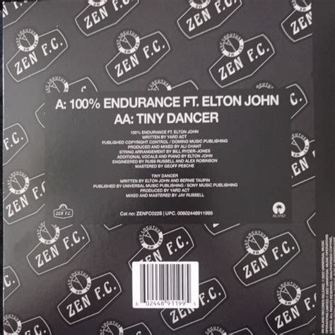 Yard Act 100 Endurance Tiny Dancer Vinyl Discrepancy Records