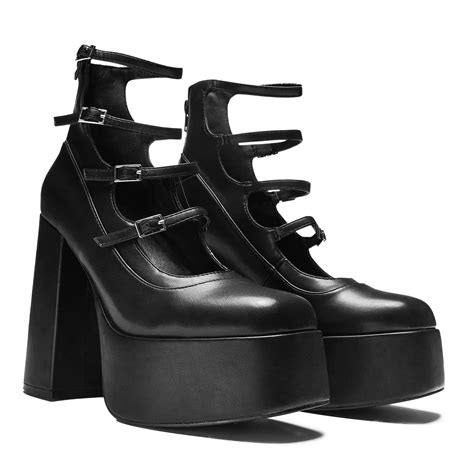 Black Platform Heels For Women Chunky Buy High Heels Here At Koi