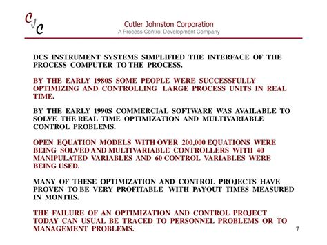 Ppt Real Time Optimization And Constrained Multivariable Control Powerpoint Presentation Id