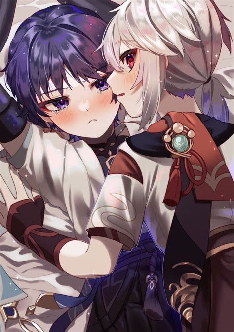 Scaramouche Kaedehara Kazuha And Wanderer Genshin Impact Drawn By Daruma Gnsn Danbooru