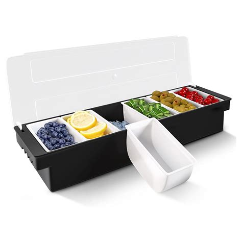 Multipurpose Bar Accessory Set Tiered Fruit And Condiment Display Tray