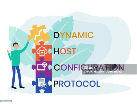 Dhcp Dynamic Host Configuration Protocol Stock Illustration Download Image Now Abbreviation