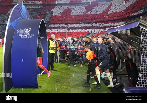 Manchester Citys Erling Haaland Walks Out From The Tunnel Ahead Of The