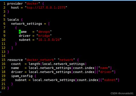 Iac基础设施即代码：terraform 创建 Docker 网络与容器资源terraform Docker 连接器 Csdn博客