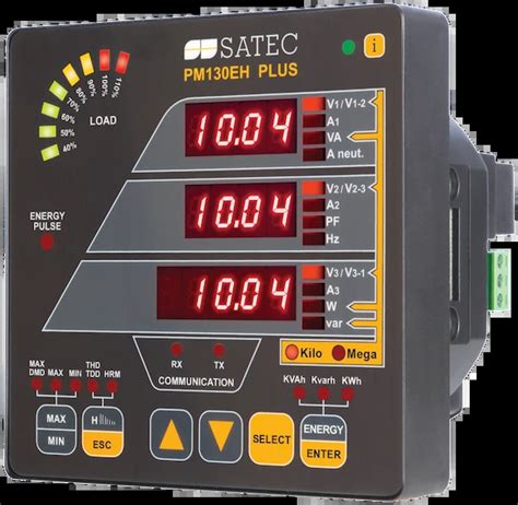 Satec Pm130 Plus Dc Compatible Multi Function Three Phase Power Meter Pm130eh Pm130e Pm130p
