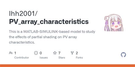 github lhh2001 pv array characteristics this is a matlab simulink