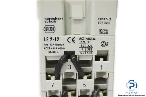 Sprecher Schuh Le2 12 7293 Rotary Cam Switch Industrial Spare Parts