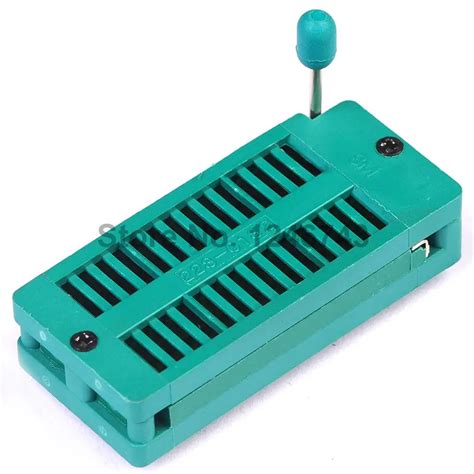 1PCS LOT 28 Pin Universal ZIF Socket For IC Test And Program In Connectors From Lights