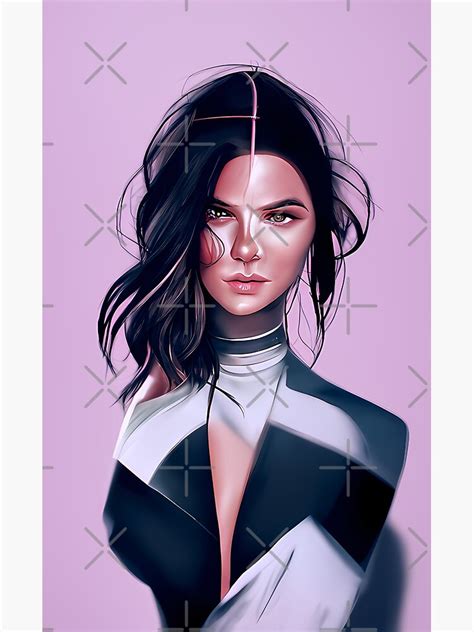 Kendall Jenner Drawing 1 Ai Generated Art Art Print For Sale By