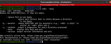 Örneklerle Linuxta Rmdir Komutu Nasıl Kullanılır Linux Data Linux