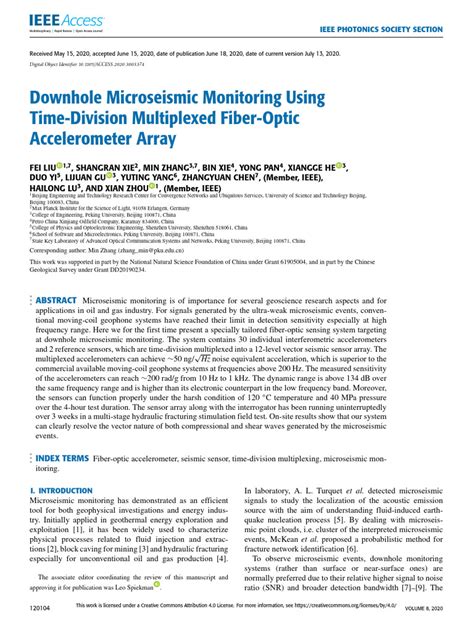 downhole microseismic monitoring using time division multiplexed fiber