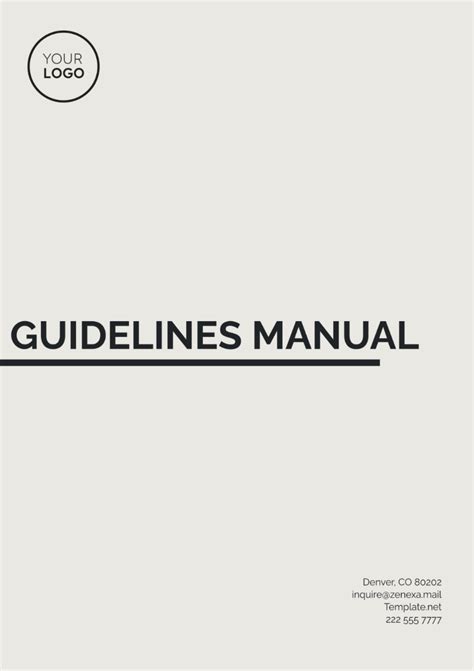 Free Operations Manual Templates To Edit Online And Print