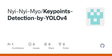 Github Nyi Nyi Myokeypoints Detection By Yolov4