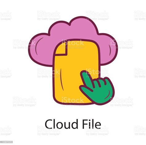클라우드 파일 작성 개요 아이콘 디자인 그림입니다 흰색 배경 Eps 10 파일의 데이터 기호 0명에 대한 스톡 벡터 아트 및 기타 이미지 Istock