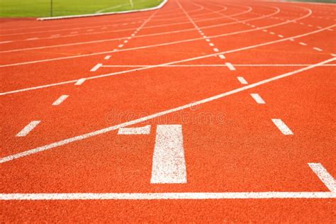 Running Track For Athletics Stock Image Image Of Background Running
