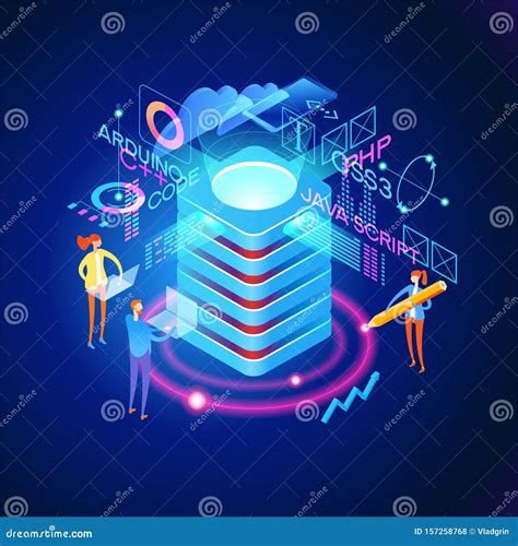 Programming Web Banner Stock Vector Illustration Of Computing