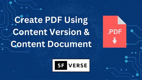 How To Generate And Store Pdf In Salesforce Using Apex Content Version