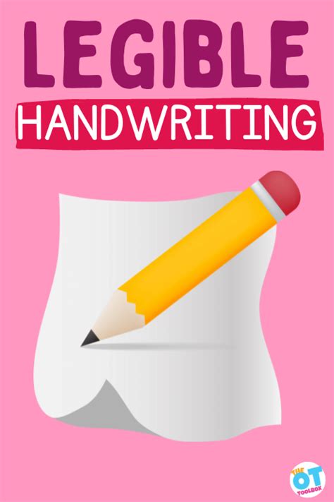 Tips For Legible Handwriting The Ot Toolbox
