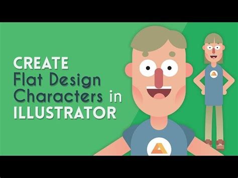 Free Video Create A Flat Design Character Illustrator Tutorial From