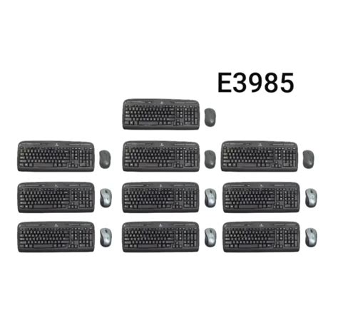 Lot Of 10 Logitech Wireless Keyboard K330 And Mouse M310 Combo W