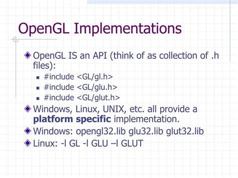 Ppt Opengl Tutorial Powerpoint Presentation Free Download Id198723