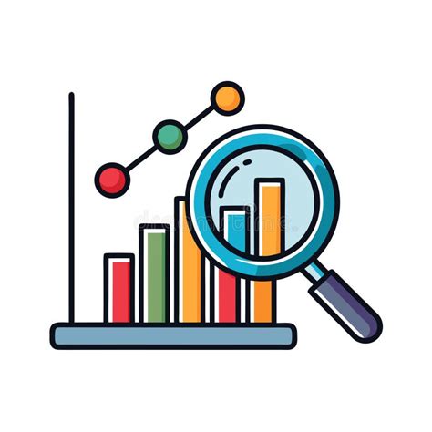 Data Analysis And Reporting Magnifying Growth On Bar Charts And Trend