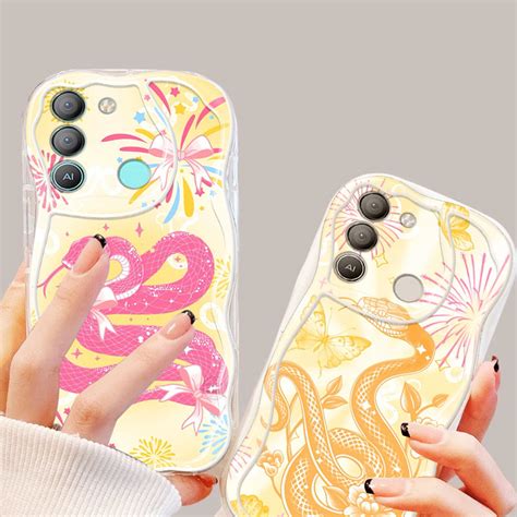 สําหรับtecno Spark Go 2022 Spark 8c Spark 6 Go Kg5k Kg5j Ke5j Ke5kดอกไม้ไฟใหม่งูป้องกันการตก