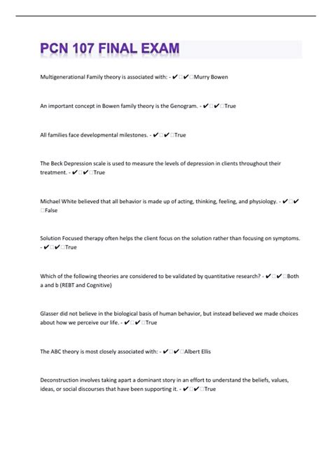 PCN Final Exam Questions And Answers PCN Stuvia US