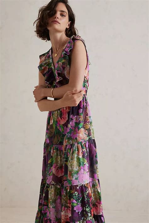 Kachel Tabitha V Neck Maxi Dress Anthropologie Uk