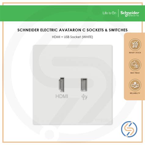 Schneider Hdmi Usb Socket Shopee Malaysia