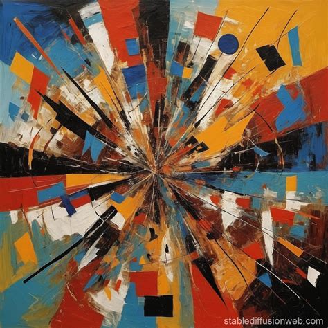 Show Me An Example Of Abstract Art Hanging On The Lobby Of An Office