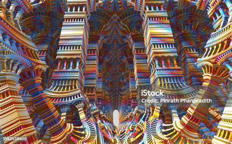 추상 컴퓨터생성 프랙탈 디자인 아름다운 무한 한 수학적 만델브로트 세트 프랙탈의 3d 일러스트 0명에 대한 스톡 사진 및 기타 이미지 Istock