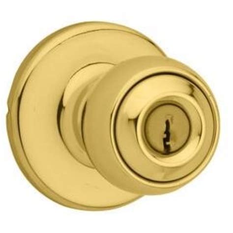 Kwikset Polo Polished Brass Entry Door Knob Iverybers