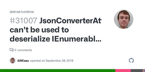Jsonconverterattribute Can T Be Used To Deserialize Ienumerable Properties Issue