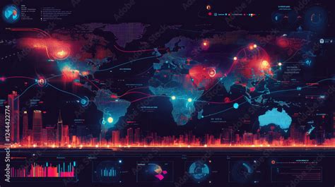 Traffic And Transportation Vector Infographics World Map With Pie