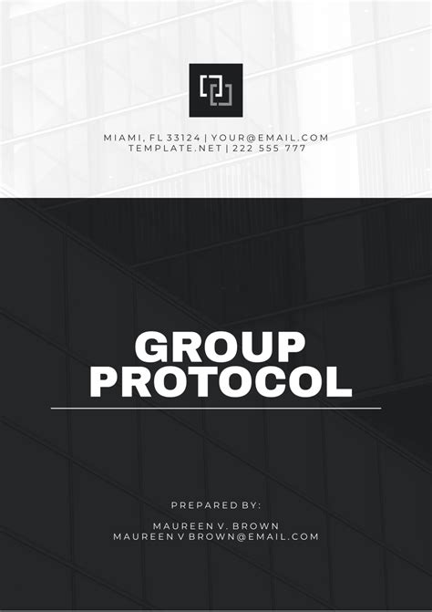 Free Group Protocol Template To Edit Online