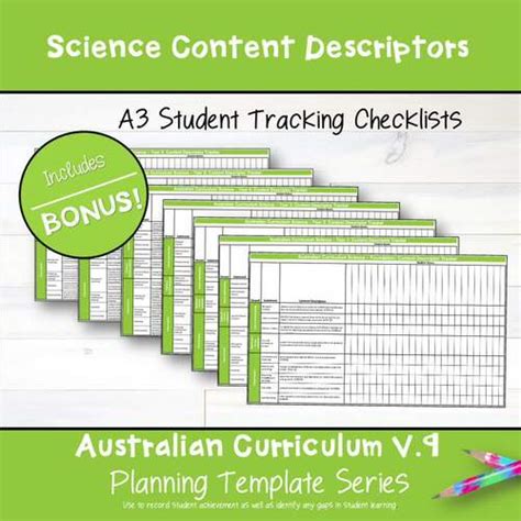 V9 Science Content Descriptor Overviews Foundation Year 6 Bundle Pack
