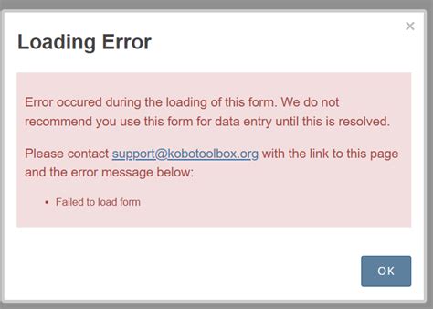 Failed To Load Form In Matrix Question Type Form Building