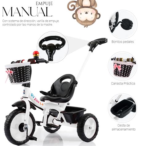 Triciclo Tipo Carreola Plegable Portatil Reclinable 2 En 1 Shendy Vendy