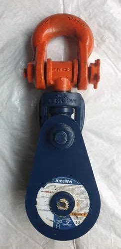 Blue Orange Steel Snatch Block Assembly For Industrial At ₹ 5500