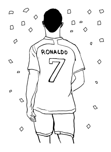 Cristiano Ronaldo Football Player Coloring Page Free Printable Coloring Pages Ronaldo