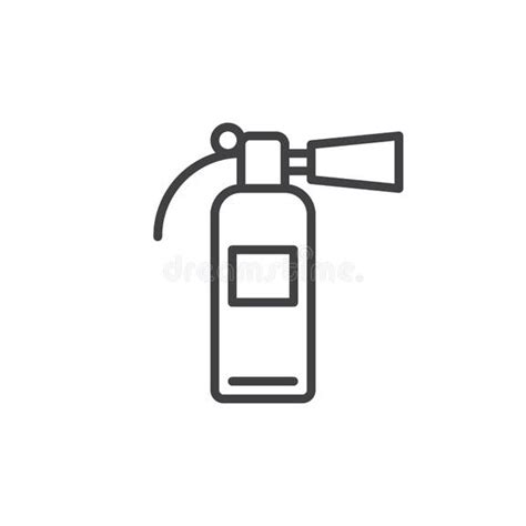 Fire Extinguisher Line Icon Outline Vector Sign Linear Style